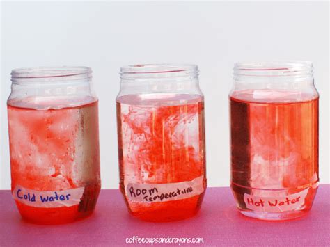 super simple heat experiment coffee cups and crayons