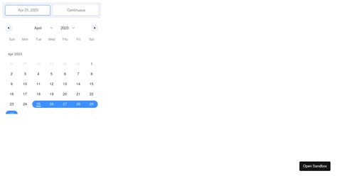 React Date Range Playground Codesandbox React Date Range Playground Codesandbox