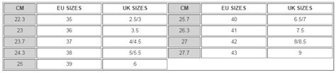 Ecco Size Guide