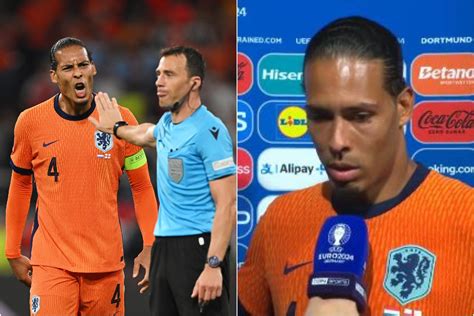 Van Dijk Slams Referee Over England Penalty Vs Netherlands