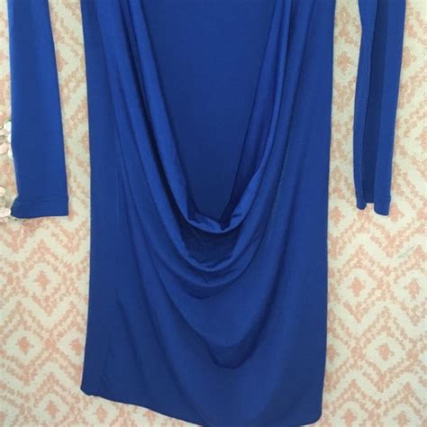 Leilani Dresses Leilani Blue Long Sleeve Backless Mini Dress Poshmark