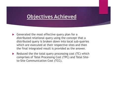 Query Plan Generation Using Particle Swarm Optimization Ppt