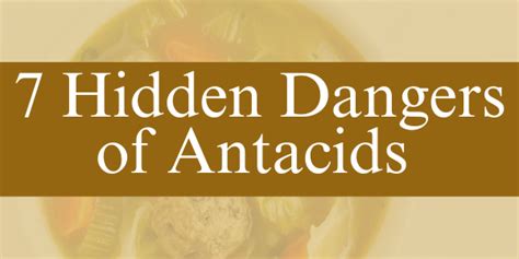 7 Hidden Dangers Of Antacids The Gerd Chef