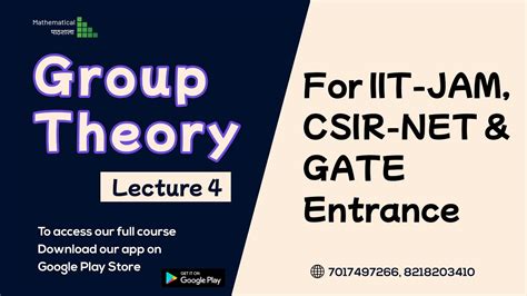 group theory 4 introduction to groups csir net iit jam gate