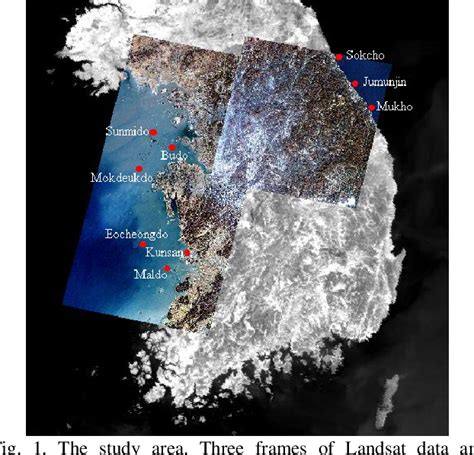 Figure 1 From Atmospheric Correction Of Landsat Sea Surface Temperature By Using Terra Modis