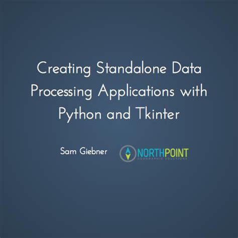 Creating Standalone Data Processing Applications With Python And