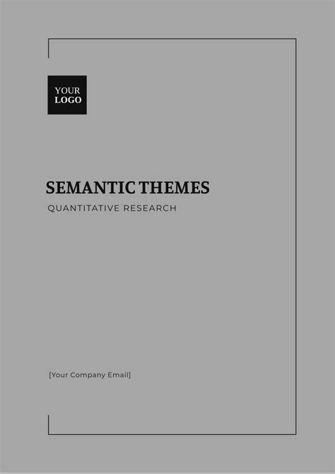 Free Semantic Themes Quantitative Research Template To Edit Online