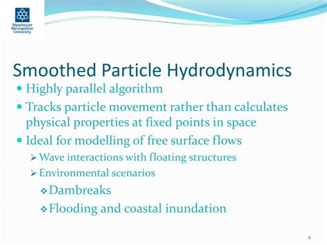 ppt gpu accelerated free surface flows using smoothed particle hydrodynamics powerpoint