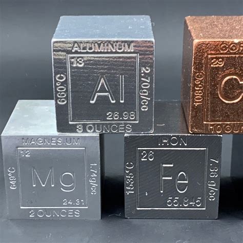 Element Cubes Science T Periodic Table Of Elements Etsy