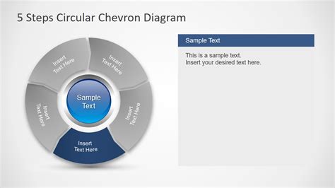 Steps Circular Chevron PowerPoint Diagram SlideModel