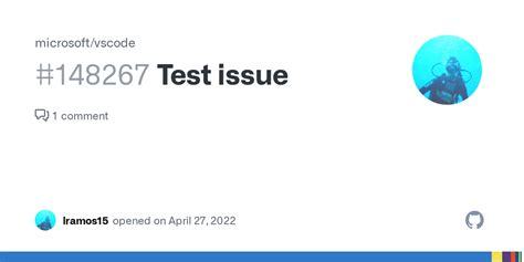 Test Issue · Issue 148267 · Microsoft Vscode · Github