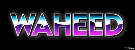 Waheed Text Effect And Logo Design Name