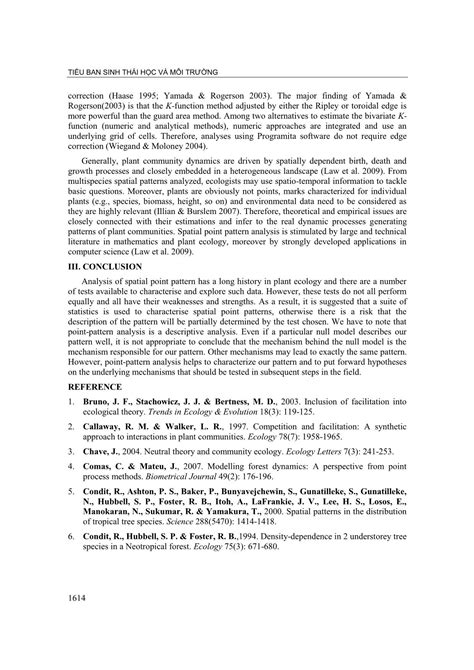 Methods Of Spatial Point Pattern Analysis Applied In Forest Ecology