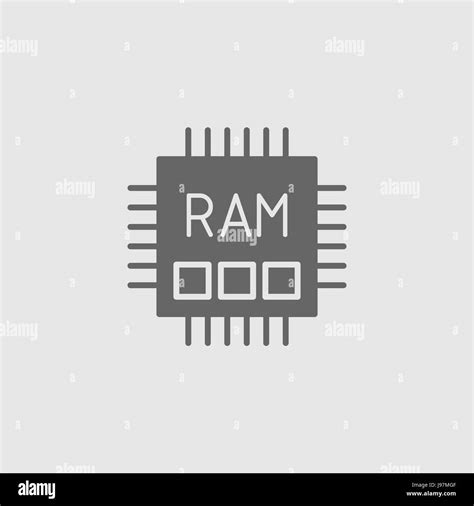 memory ram flat vector icon stock vector image and art alamy