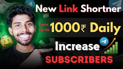 New Best Link Shortner 🤑💵 Best Way To Increase Telegram And Youtube