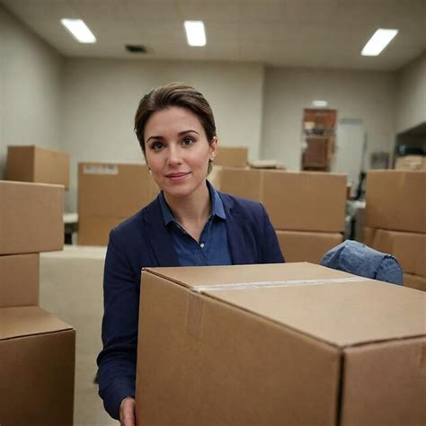 Premium Photo Worker Holds A Clipboard Checking The Loading Cargo Shipment At Distribution