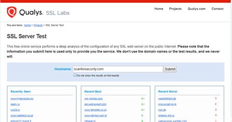 how to improve your website security with qualys free scan ssl test