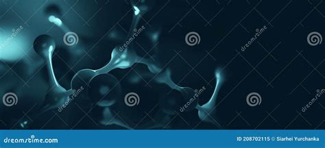 Scientific Research In Molecular Chemistry Crystal Lattice Under A Microscope Royalty Free