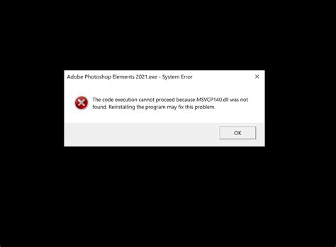 Solved Cannot Install Photoshop Element System Error Me Adobe