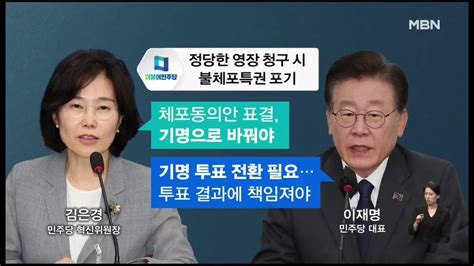 기명투표 찬성합니다 다만 이재명 당대표에 대한 체포동의안 가결 당론을 전제해야 합니다 Youtube