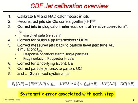 Jet Calibration At Cdf Sandro De Cecco Sandro De Cecco Ppt Download