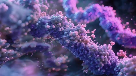 A Microscopic View Of The Replication Fork Where Dna Is Being Un And