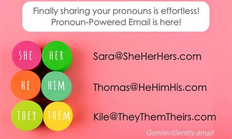 Pronoun Powered Identity Email Gender Identity Email Groupon