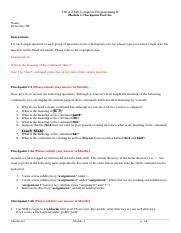 Module 1 Checkpoint Docx ENGG1340 Computer Programming II Module 1