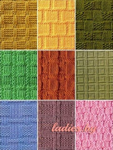Коллекция узоров с рельефными квадратами спицами Simply Knitting ...