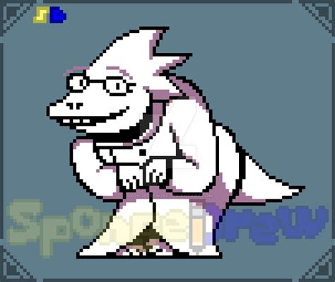 Undertale Alphys Sprite By Spongedrew250 On Deviantart