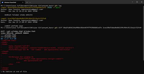 Tutorial Git 6 Melihat Perubahan Revisi Dengan Git Diff
