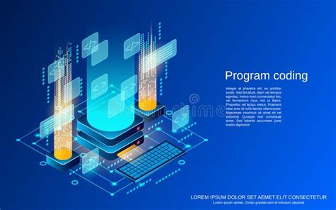 Program Coding Seo Optimization Application Development Vector