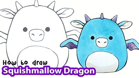 How To Draw Squishmallow Dragon Dragon Drawing Drawings Draw