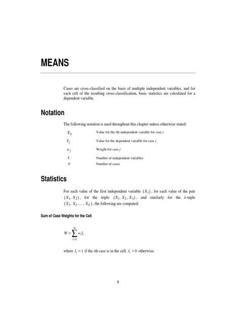 Spss Means Pdf Analysis Of Variance Regression Analysis