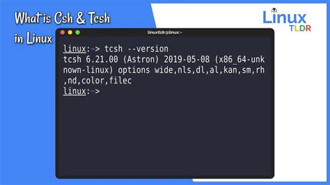 What Is C Shell And Tcsh In Unixlinux System Rlinuxtldr