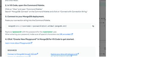 Cannot Connect Through Vscode Connection String Is Missing Test