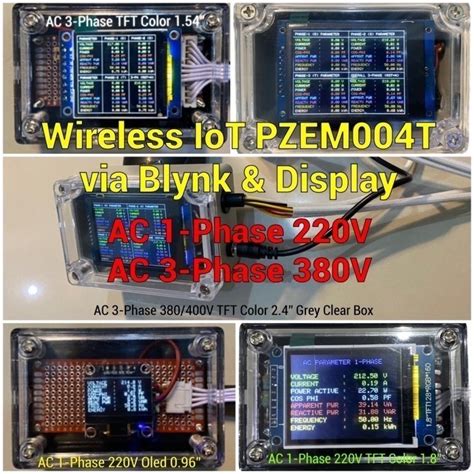Jual Alat Wireless Iot Monitoring Listrik Ac Via Blynk Dgn Pzem004t Ac 1ph Lcd 16x2 Shopee