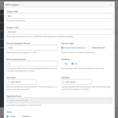 How To Add Coupon Field To Your Payment Form Wp Manage Ninja