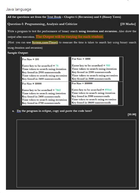 Solved Java Language All The Questions Are From The Text Chegg