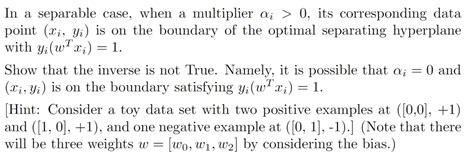 Solved Consider The Toy Data Set
