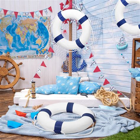 Abixol 20 Inch Swimming Pool Safety Ring Buoy With 98 4ft Floating Rope Throwable Flotation