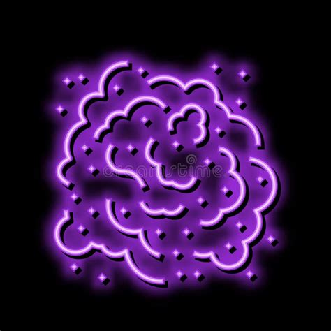 Dust Particle Neon Glow Icon Illustration Stock Vector Illustration Of Filtration Humidifier