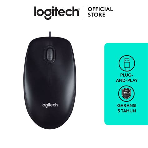 Jual Logitech M R Usb Optical Wired Mouse Shopee Indonesia