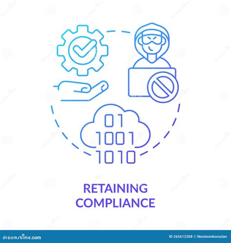 Retaining Compliance Concept Icon Cartoon Vector 265522915
