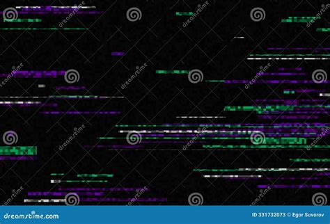 Glitch Pixel Background Color Digital Error Futuristic Video Noise Abstract Cyberpunk Screen
