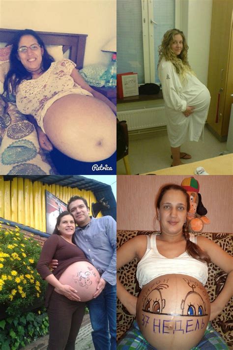 Multiple Bumps Pregnant Belly Triplets Pregnancy Belly Bump
