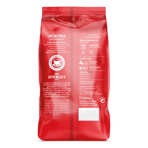 Schümli Kaffee Schweizer Art 1 Kg Bohnen Kaffee And Espresso Shop