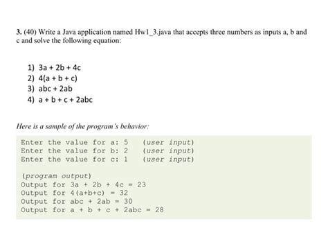 Solved 3 40 Write A Java Application Named Hw1 3 Java Chegg