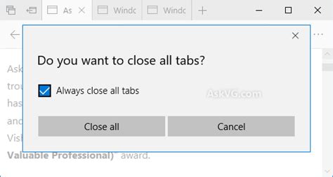 Tip Enable Disable Warning On Closing Multiple Tabs In All Web Browsers Askvg