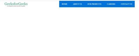 Html Course Creating Navigation Menu Geeksforgeeks